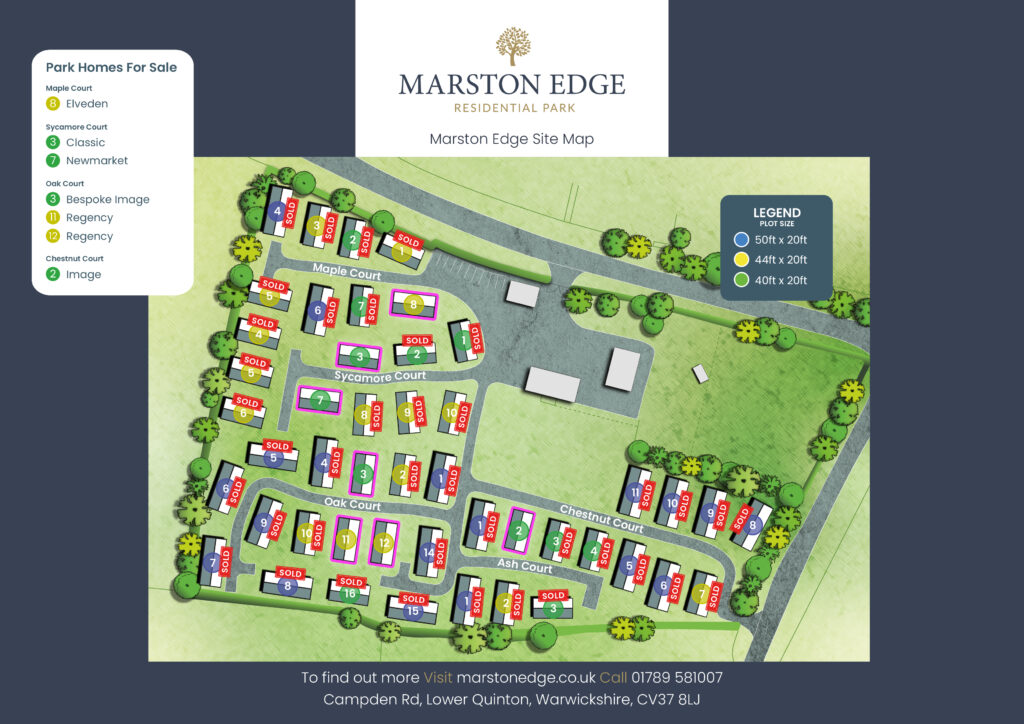 Marston Edge Residential Park - Park Map - Marston Edge